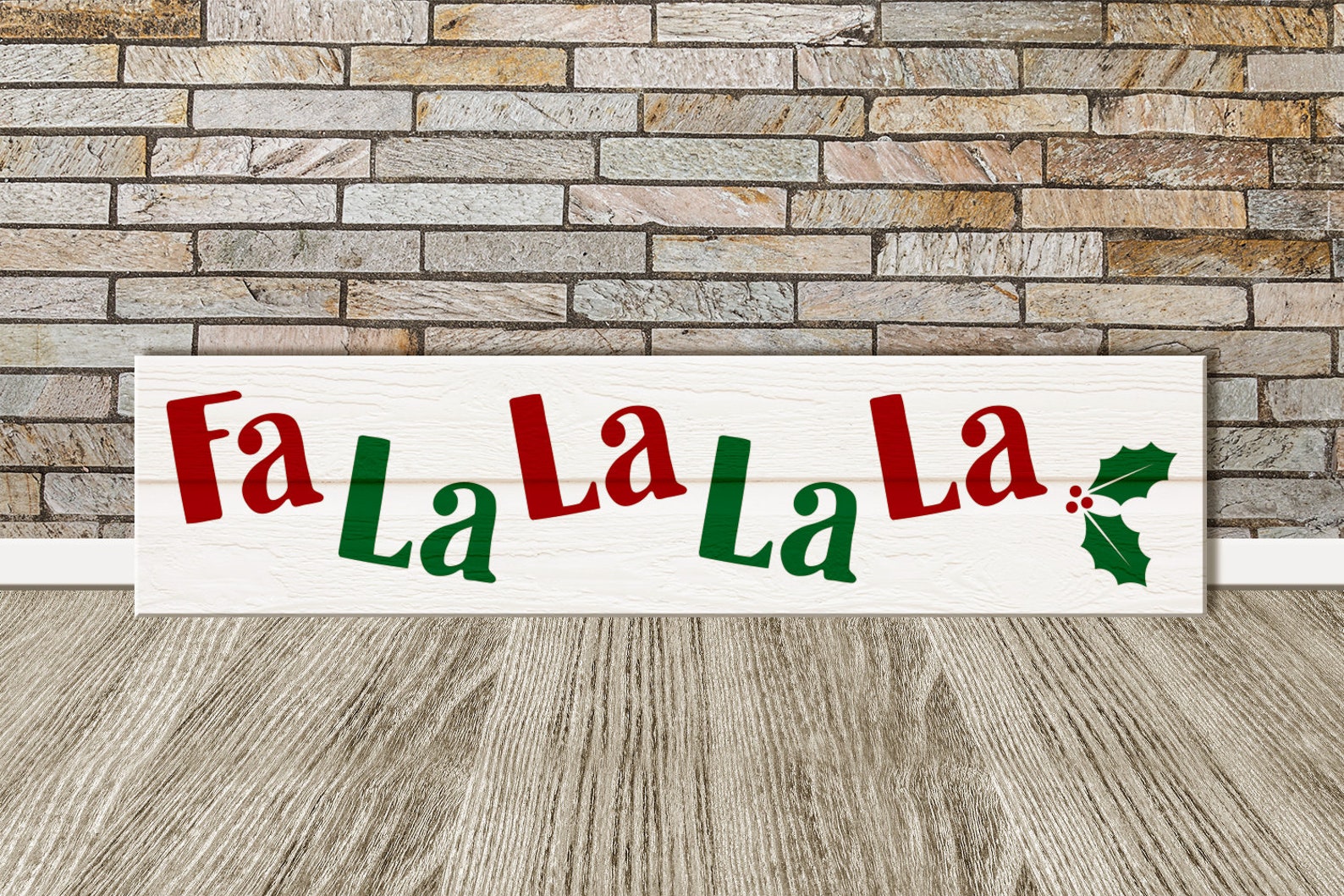 Falala Christmas Porch Sign SVG File - Etsy