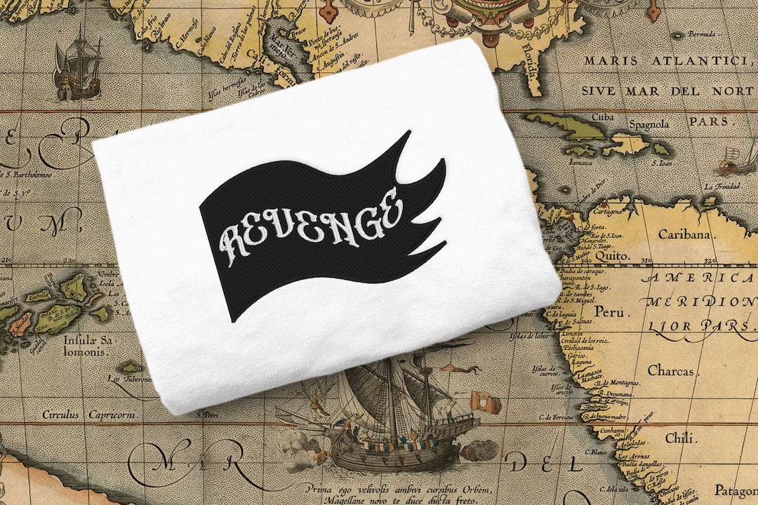 Revenge Pirate Flag Embroidery File - Etsy