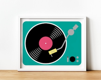 LP Album and 45 Record SVG File Cutting Template - Etsy