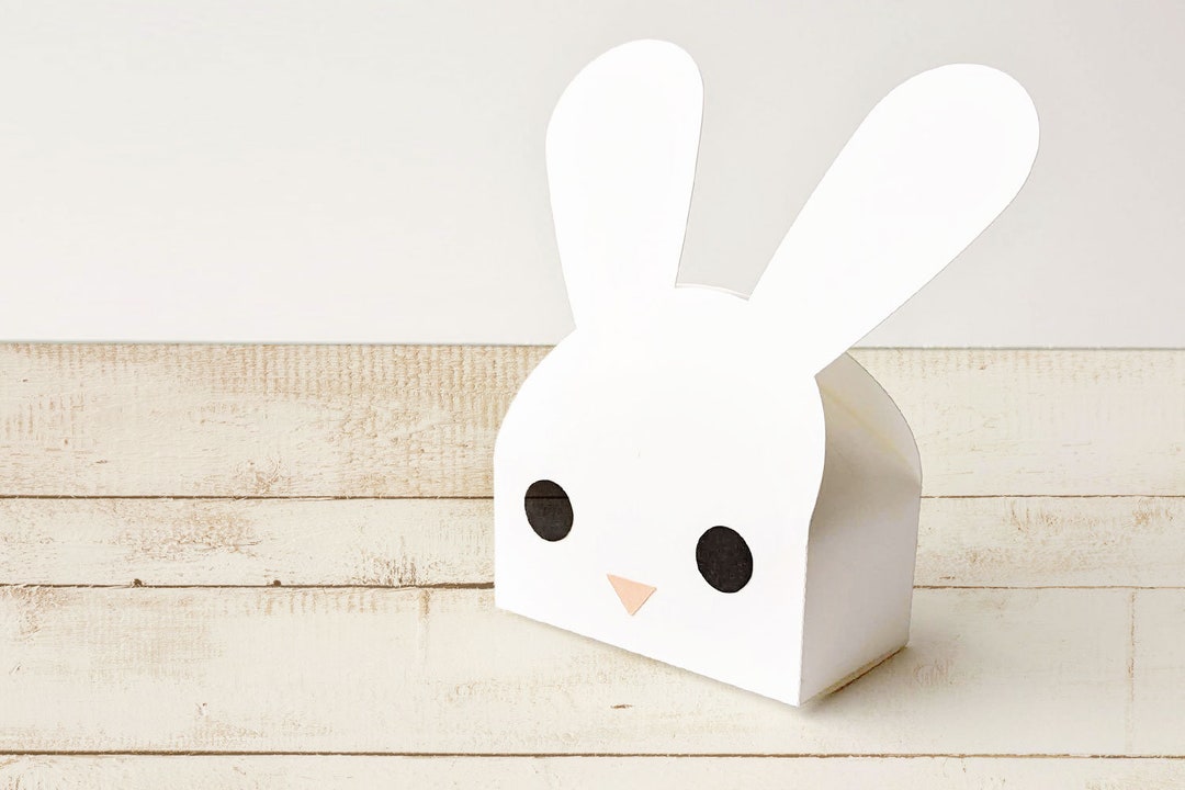 Easter Bunny Face Gift Box SVG Design - Etsy
