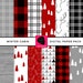 Winter Cabin Buffalo Plaid Digital Paper Pack | Etsy