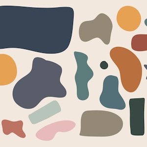 37 Hand-drawn Organic Shapes - Svg Png Eps Ai - Downloadable Clipart - Etsy