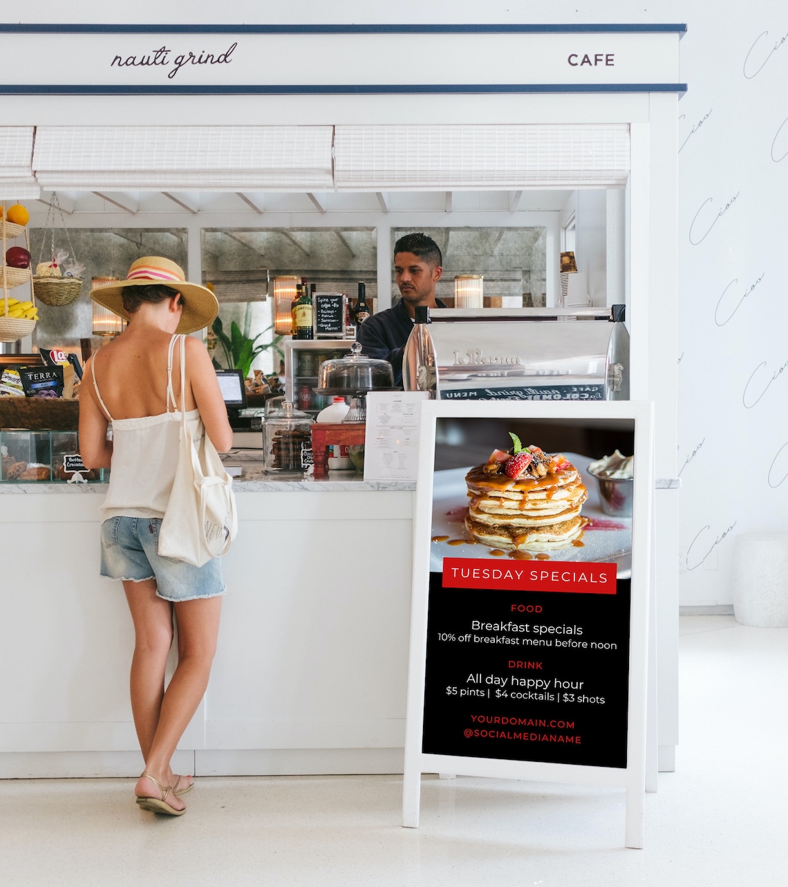 Sign Template for Restaurant, Pub or Cafe. 6 Different Poster Designs ...