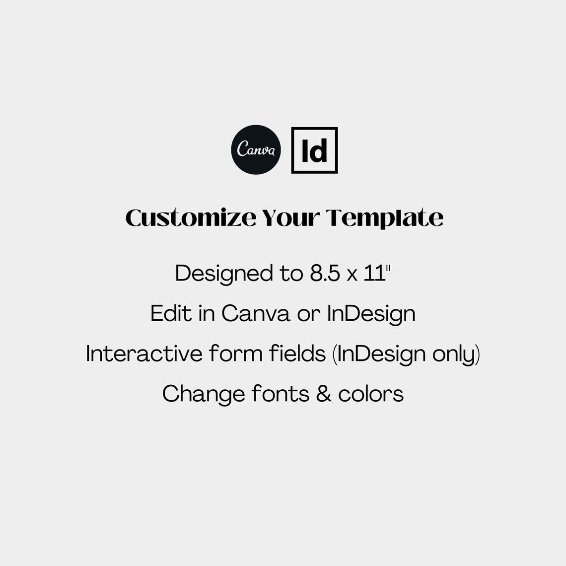 Logo Copyright Transfer Form for Freelance Graphic and Logo Designers. Editable Canva & Indesign ...
