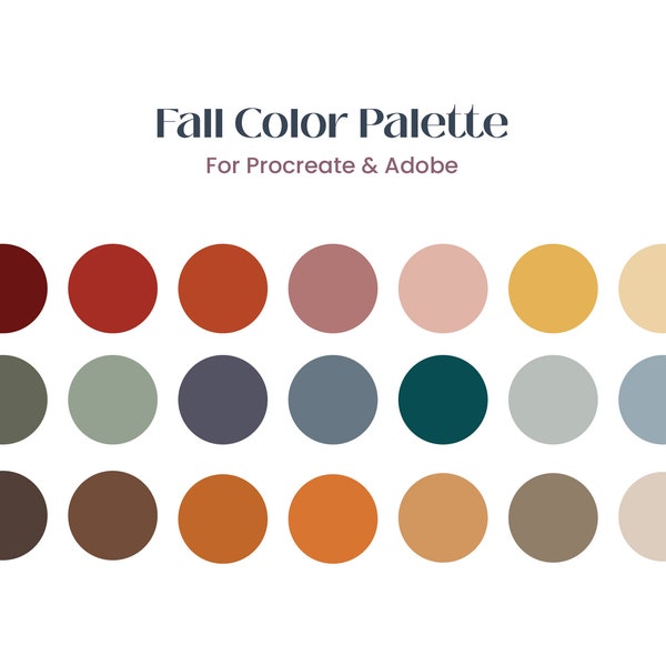 Boho Color Palette - Etsy