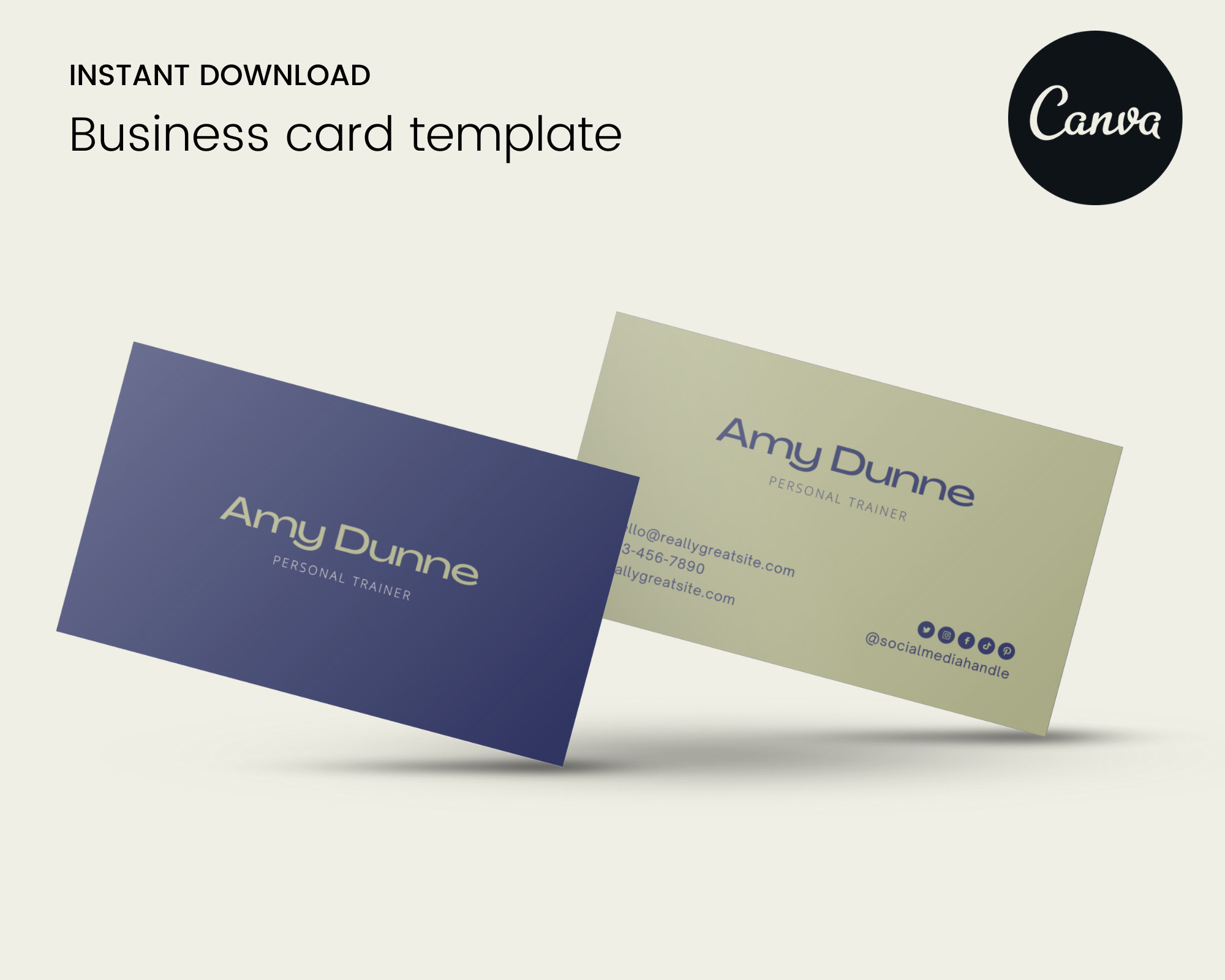 Personal Business Cards Template