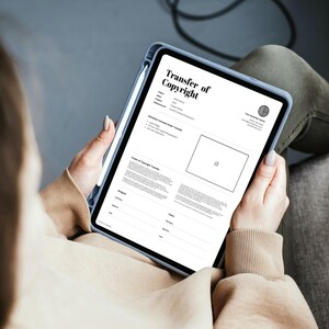Logo Copyright Transfer Form for Freelance Graphic and Logo Designers. Editable Canva & Indesign ...