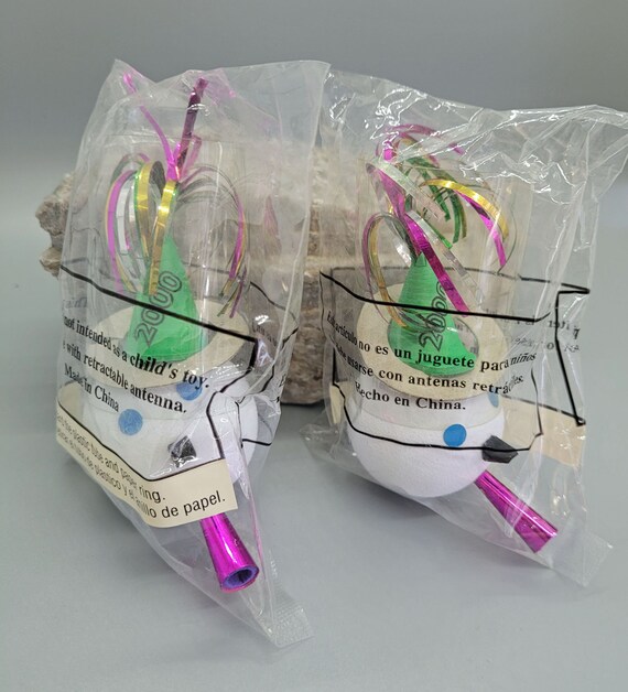 Two Vintage Jack in the Box Antenna Balls / Millennium New - Etsy