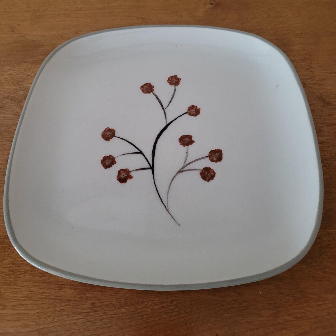 Rare One Place Setting of Square Shaped Oak Leaf Acorn Dinnerware ...