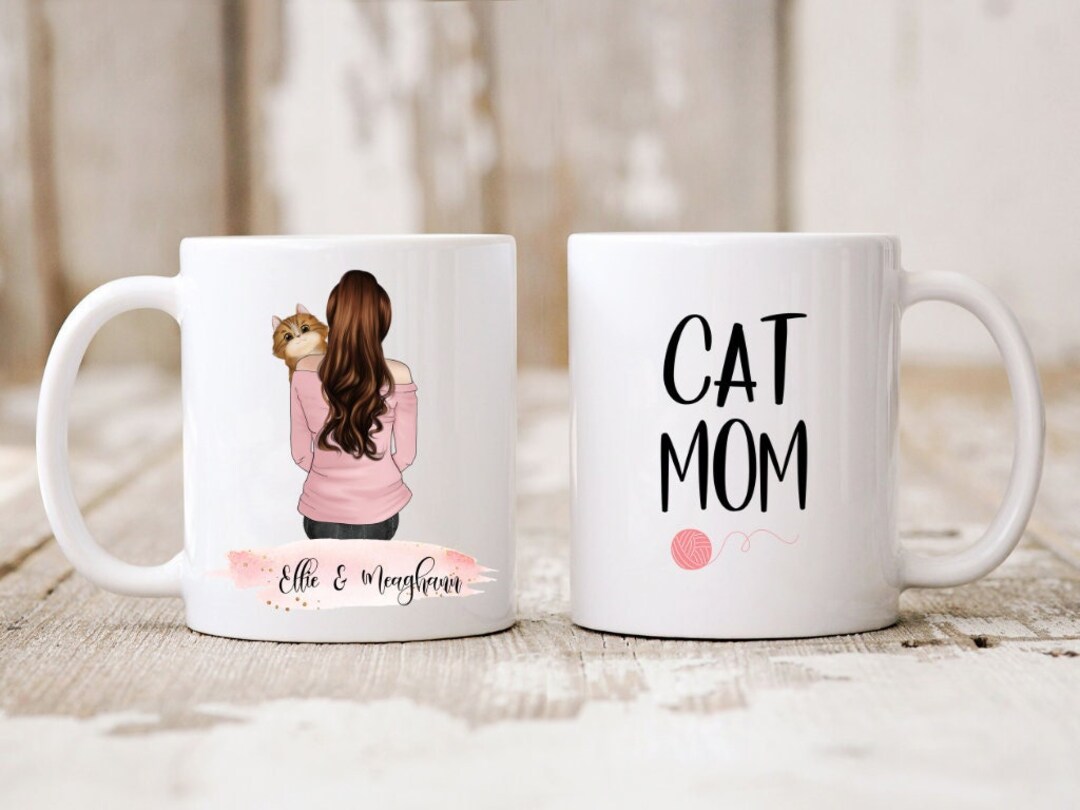 Custom Cat Mom Mug: Personalized Pet Lover Gift - Etsy