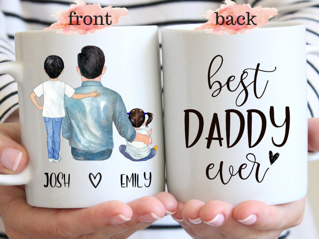 Best Dad Ever Mug, Personalized Father Mug, Custom Father Gift, Best ...