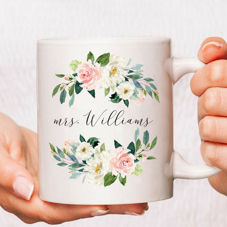 Mrs. Wedding Mug Custom Engagement Mrs Mug Wedding Gift Idea - Etsy