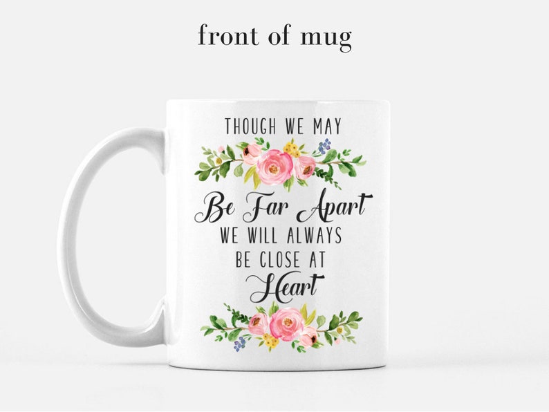 Though We May Be Far Apart We Will Always Be Close at Heart - Etsy