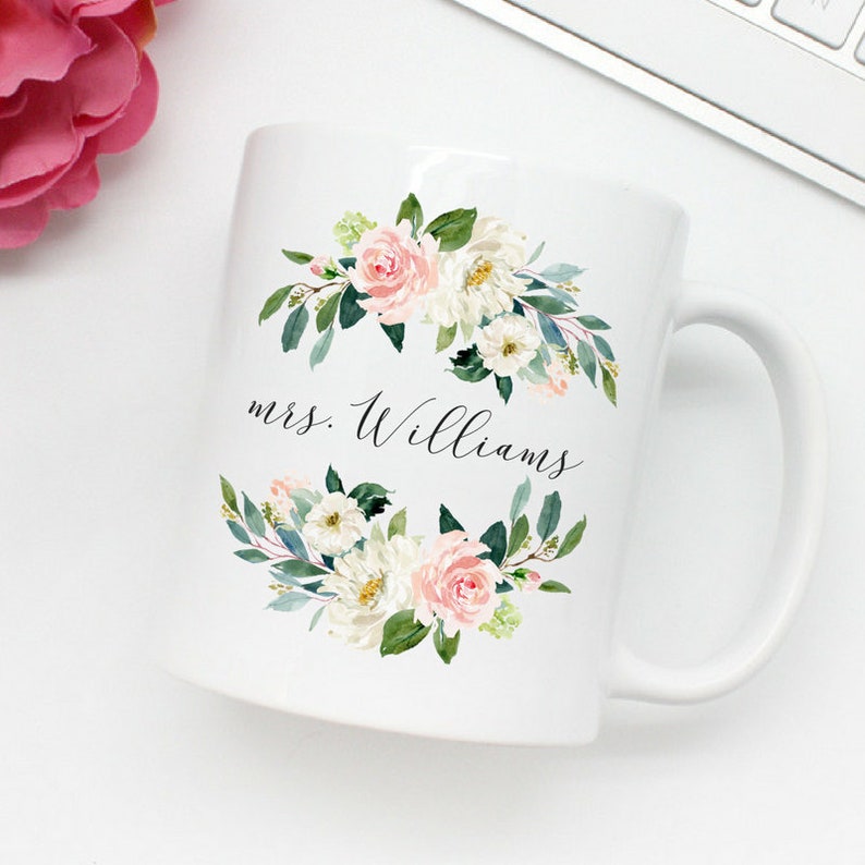 Mrs. Wedding Mug Custom Engagement Mrs Mug Wedding Gift Idea - Etsy