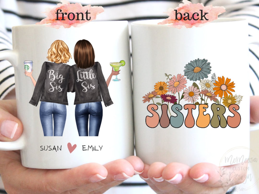 Custom Sisters Mug, Best Sister Gift, Sister Moving Away Mug, Long ...