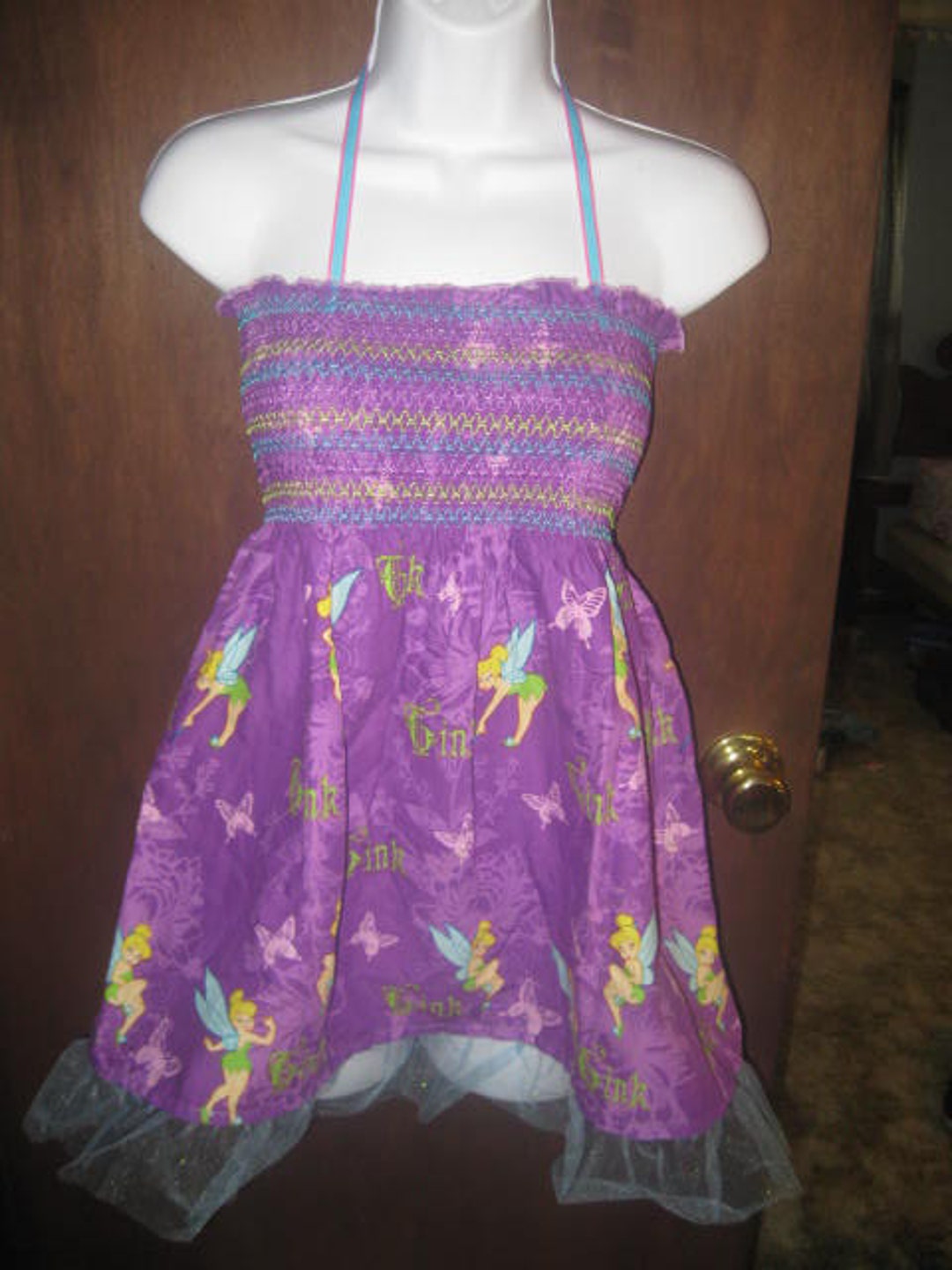 Child Size Large 26 to 33 Inch Chest Purple Disney Tinkerbell Tink ...
