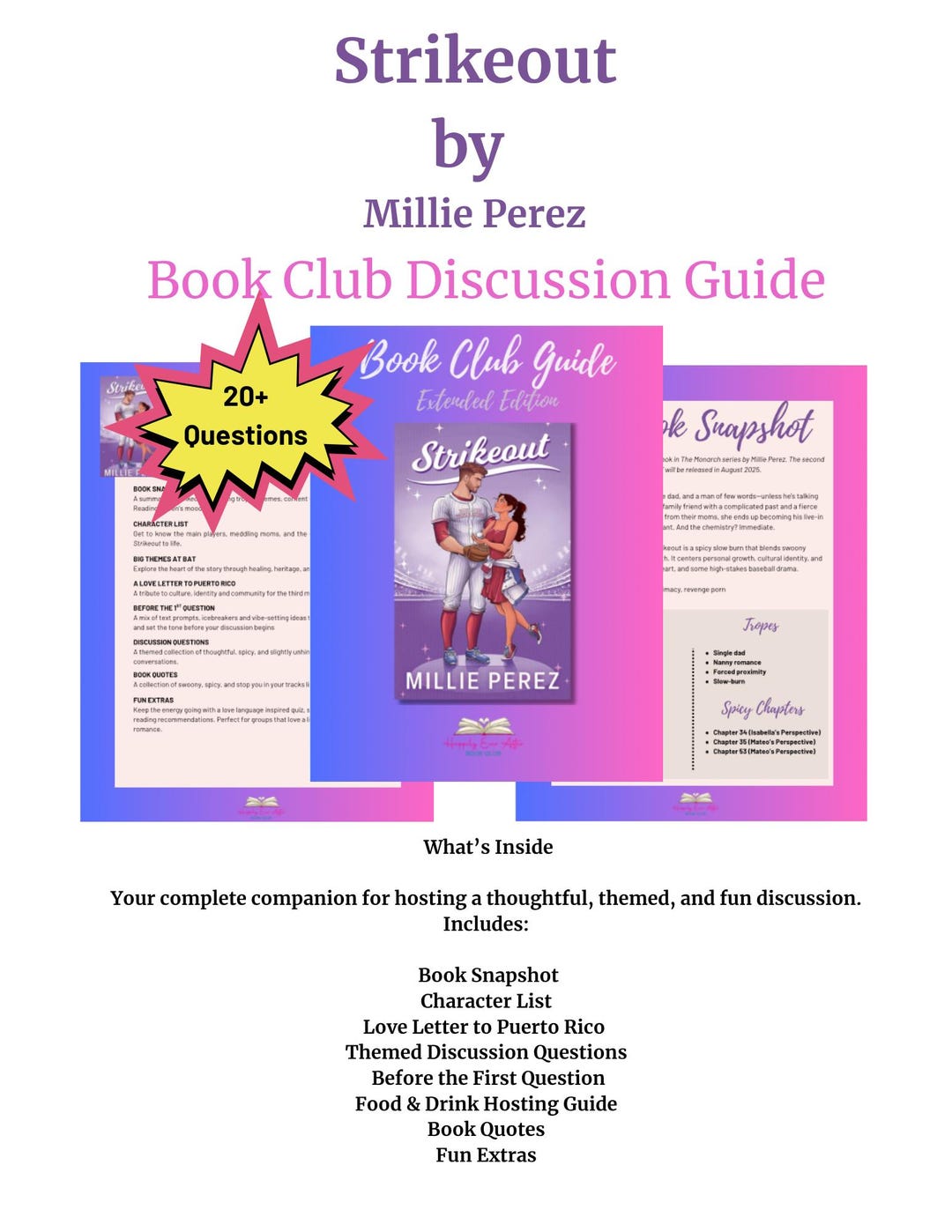 Extended Book Club Discussion Guide: Strikeout | Digital Download ...