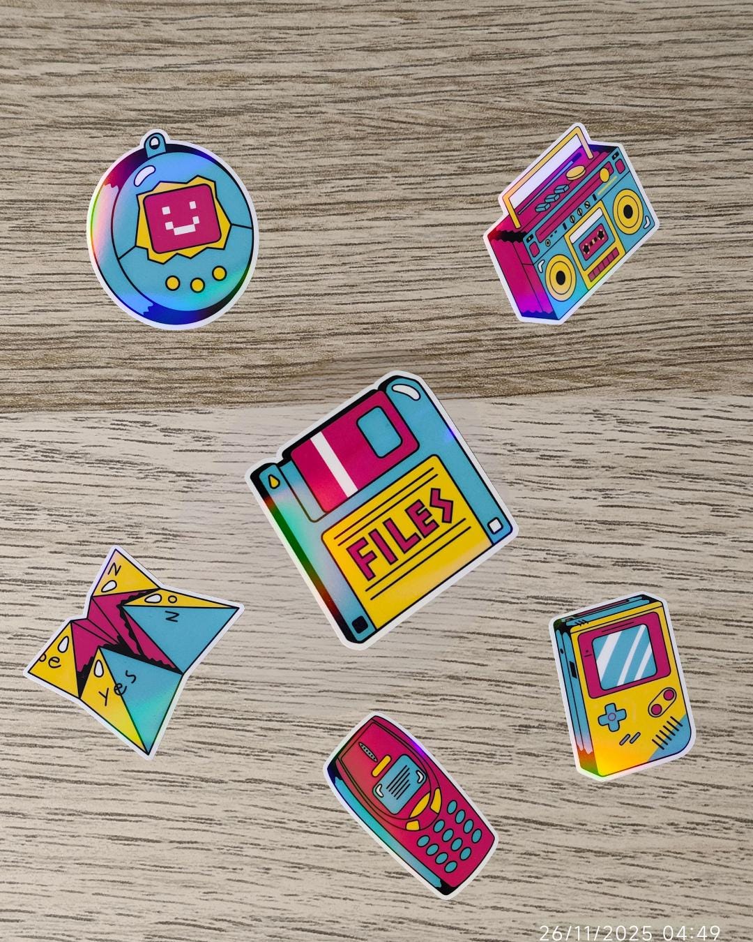 Pack of 6 Retro 80s Stickers • Vintage Nostalgia Decals for Creative ...