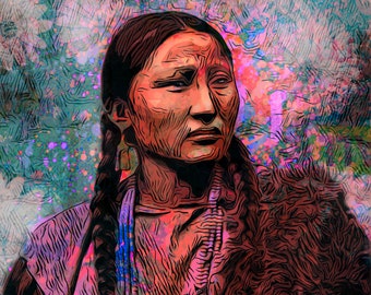 Native American Princess Portrait - Etsy