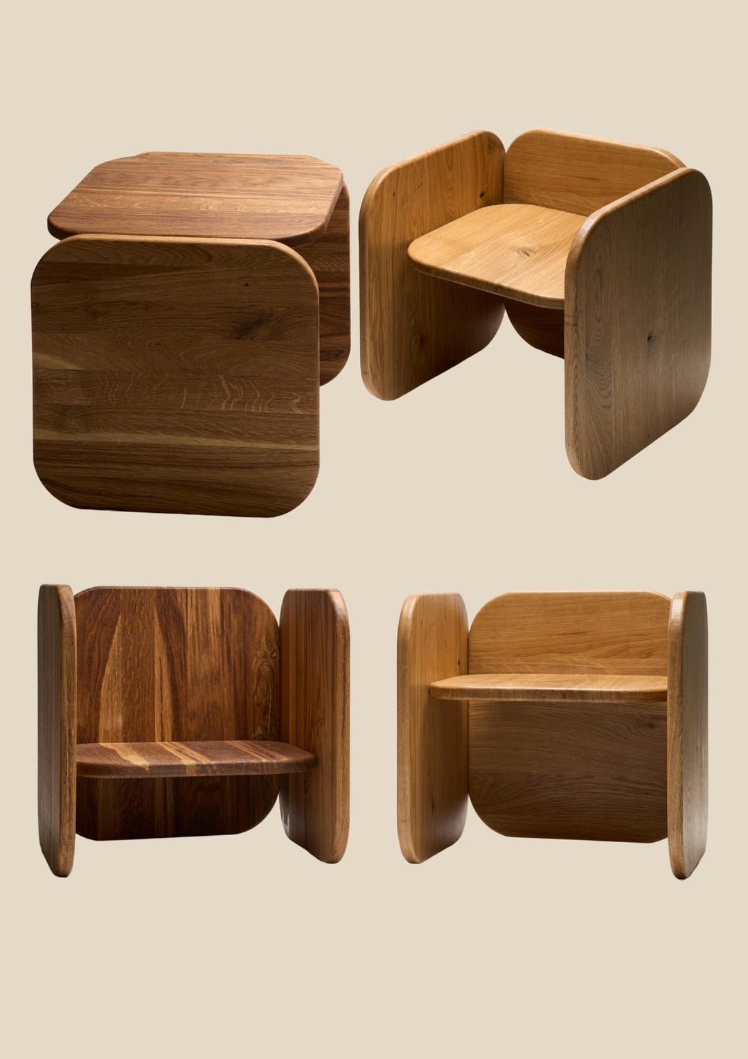 The Sustainable Dido Grows With You High Chair & Side Table Made of ...