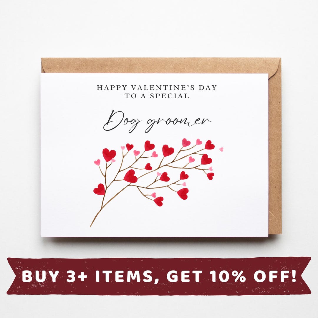 Dog Groomer Valentines Day Card Dog Groomer Valentines Day Cards Dog ...