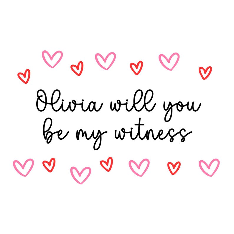 Will You Be My Witness Proposal Candle Witness Proposal Gift Witness ...
