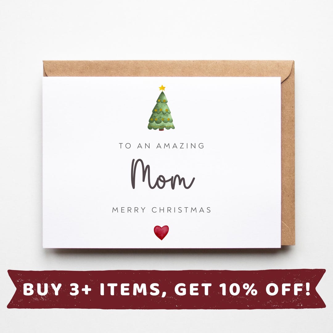 Mom Christmas Card Mom Christmas Cards Mom Christmas Gift Mom Christmas ...