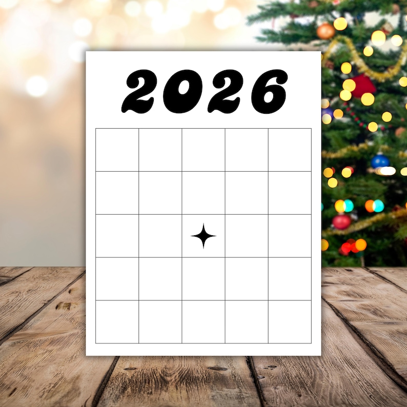 2026 Vision Board Bingo Card, New Year's Game (digital Download) - Etsy