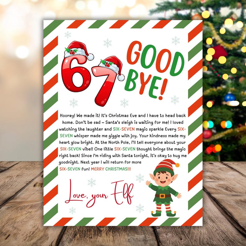 67 Elf Goodbye Letter Template | Editable Canva Goodbye Letter to Elf ...
