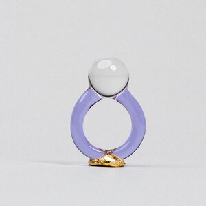 Purple Orb Ring - Etsy