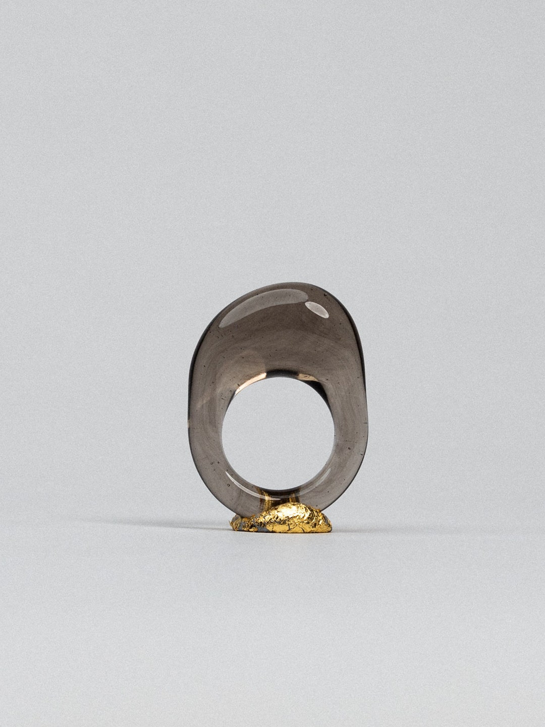 Smoke Pebble Ring - Etsy