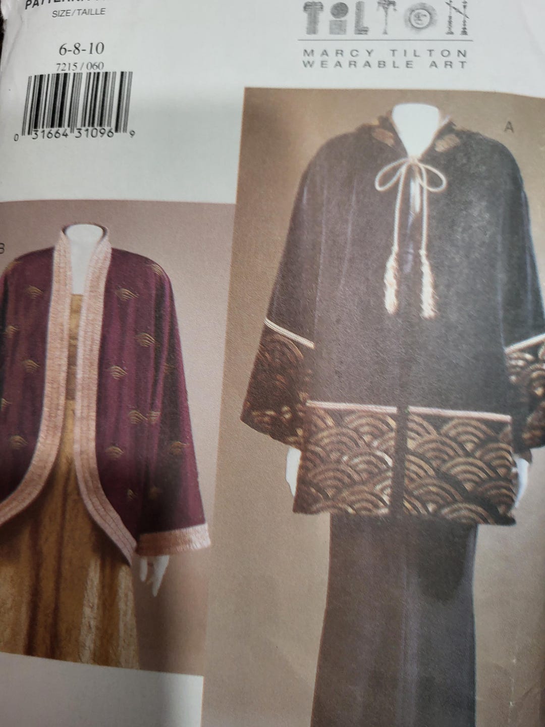 Vogue 7215 Marci Tilton Fancy Jacket Pattern - Etsy