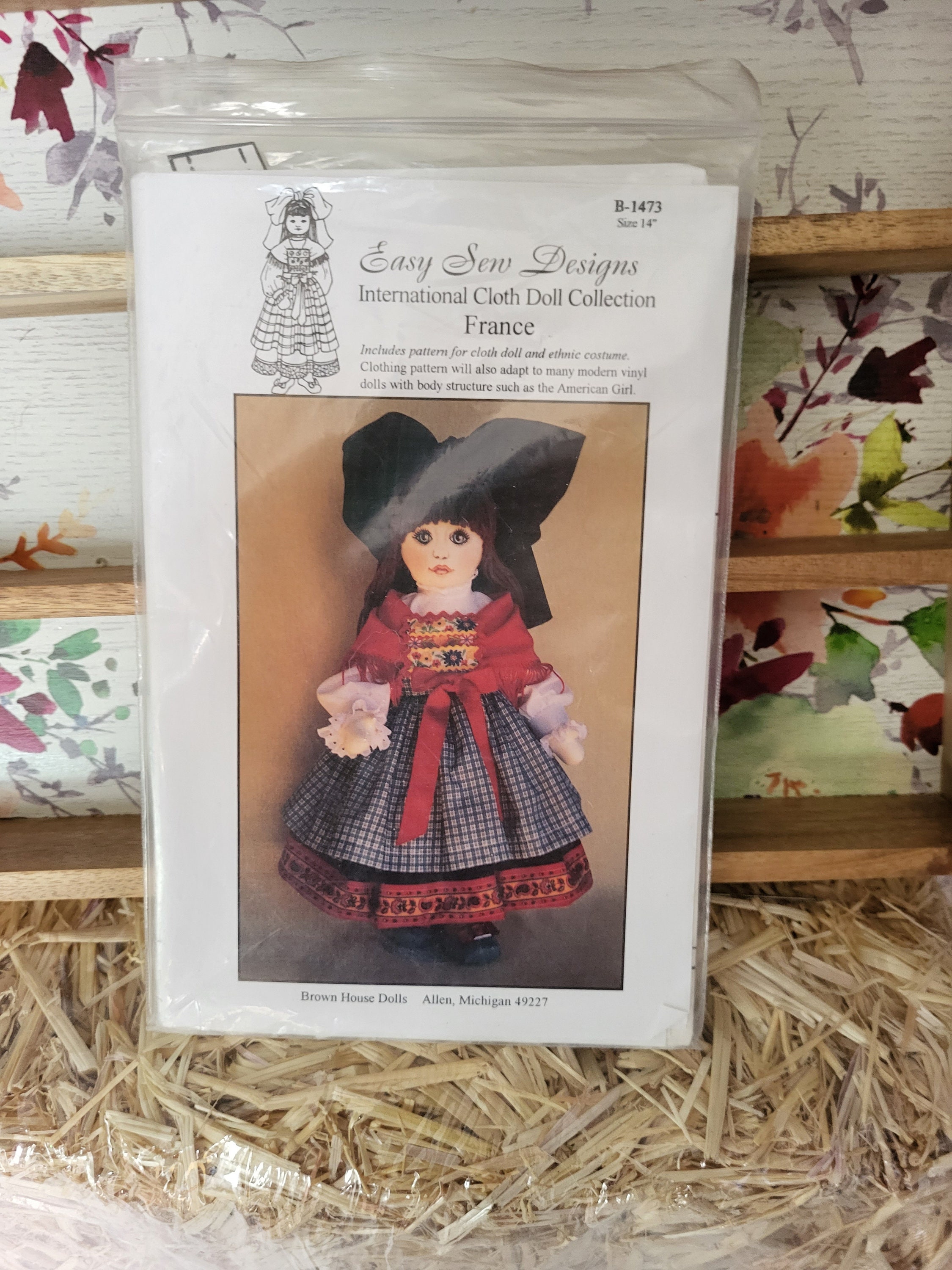 French Cloth Doll Pattern From Brown House Doll - Etsy