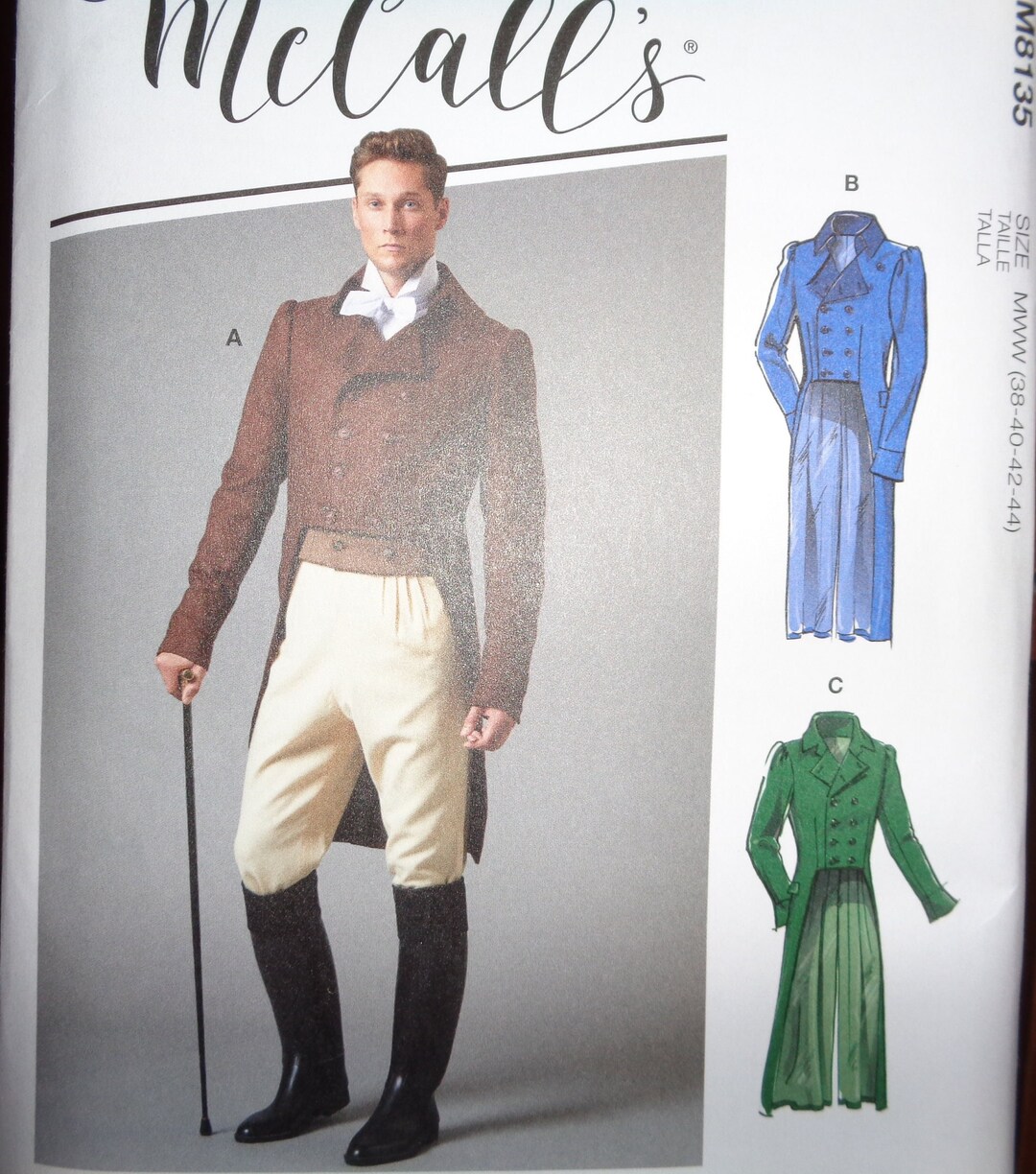 Mcalls M8135 Men's Costume Pattern - Etsy
