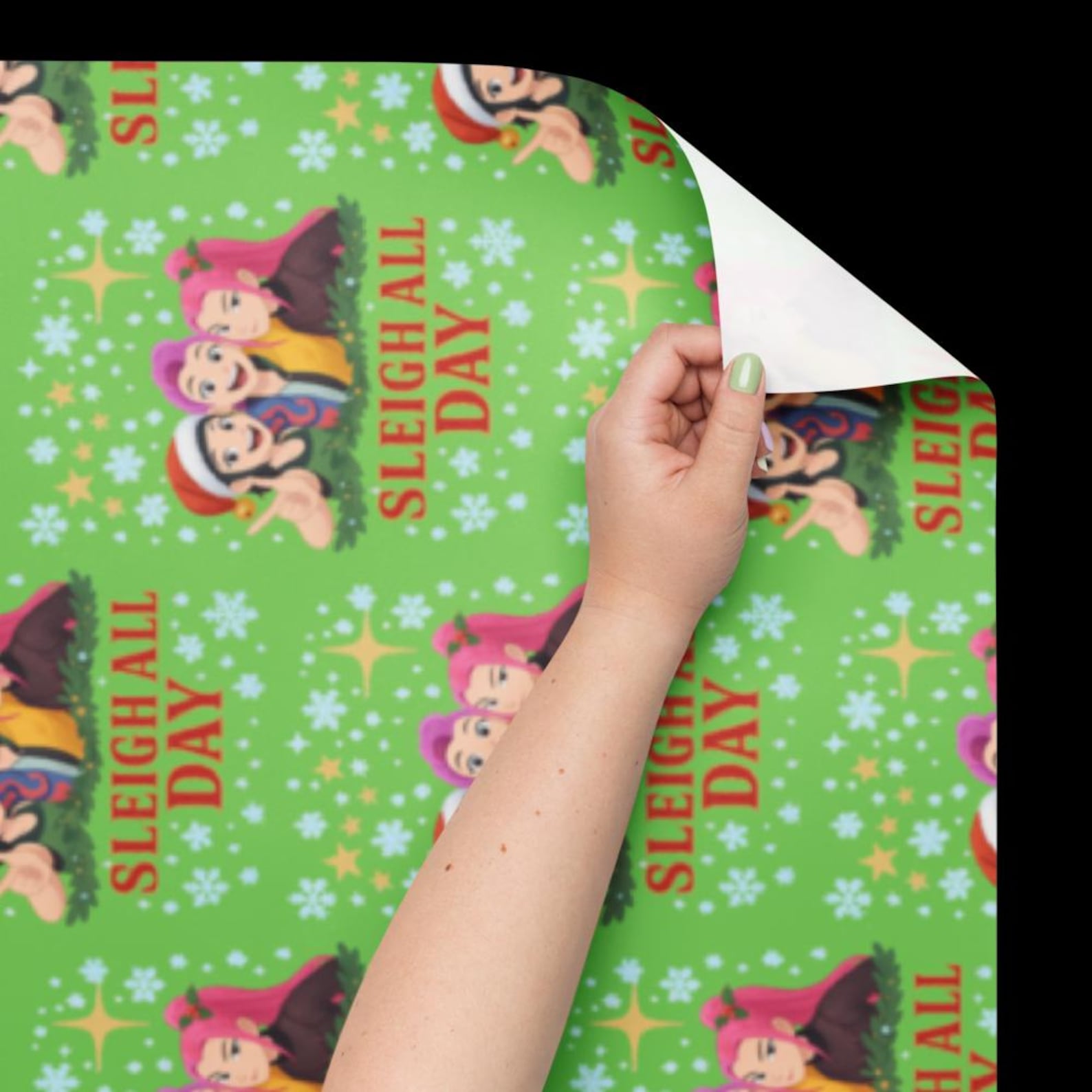 K-pop Demon Hunters Christmas Wrapping Paper, Cute Anime Holiday Gift ...