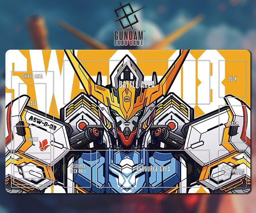 Playmat ASW-G-08 Barbatos Gundam Gundam Card Game With Zone 31A ...