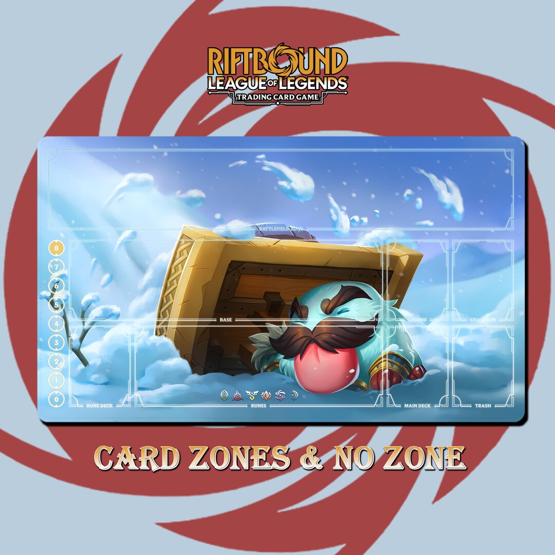Braum Poro Playmat - Riftbound Trading Card Game - 24x14 Inches ...