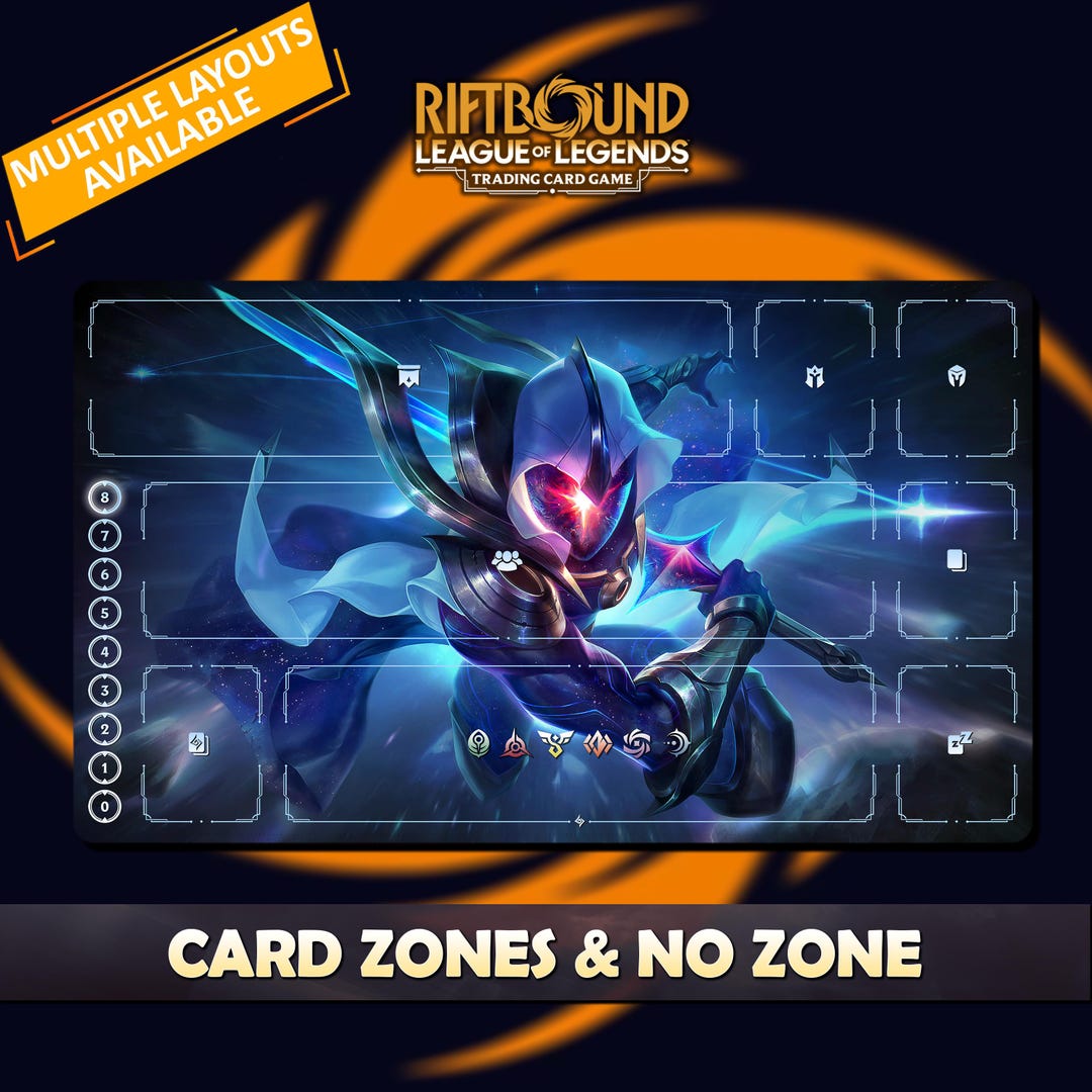 Master Yi Cosmic Blade Playmat Riftbound LOL - Trading Card Game ...