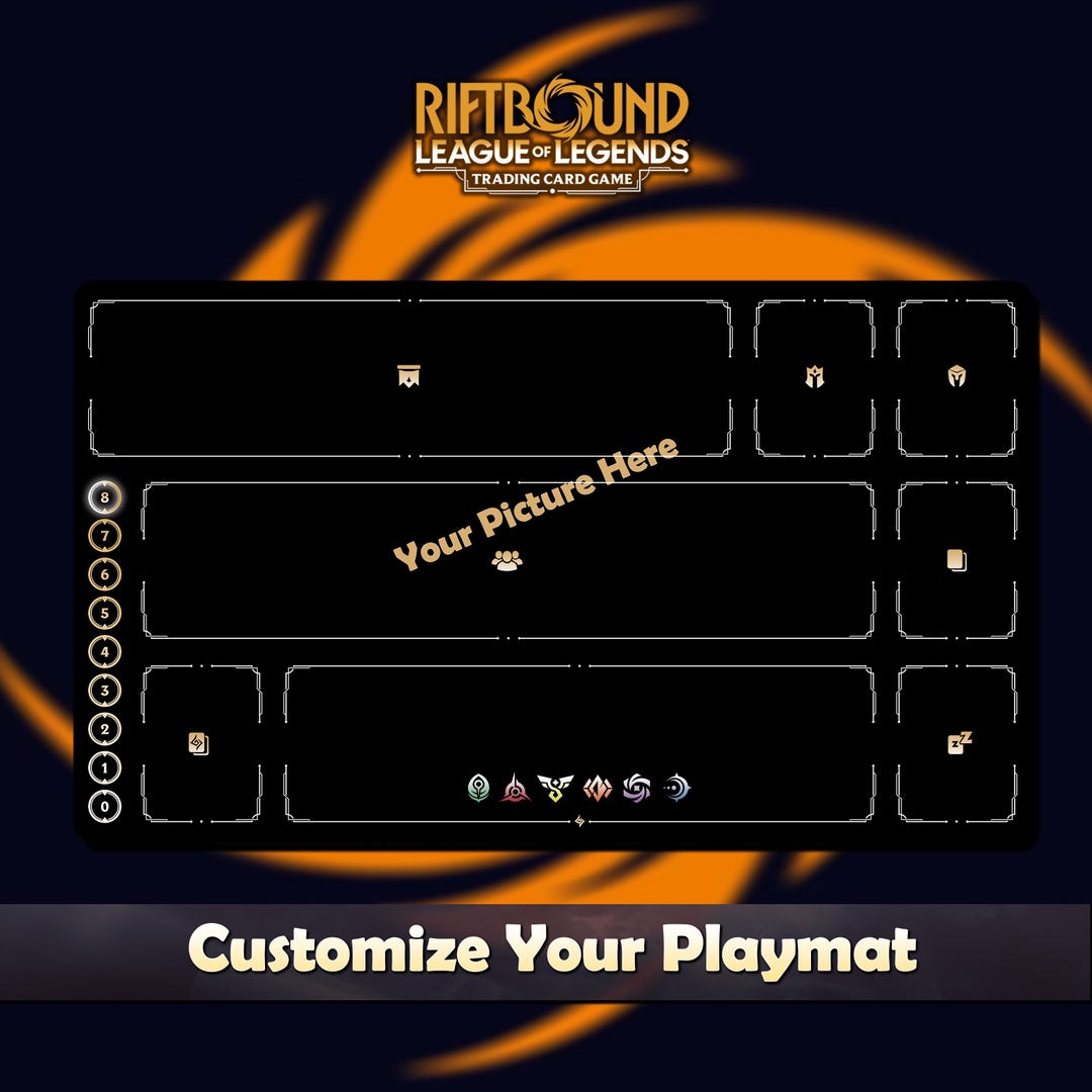 Custom Playmat Riftbound LOL 1 - Riftbound TCG / 24x14 Inches ...