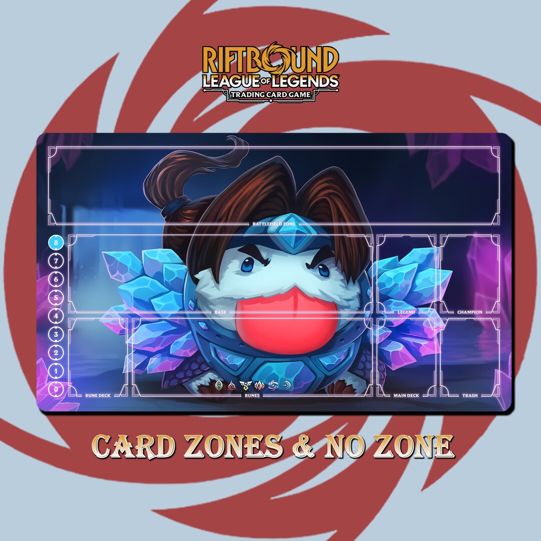 Taric Poro Playmat - Riftbound Trading Card Game - 24x14 Inches ...