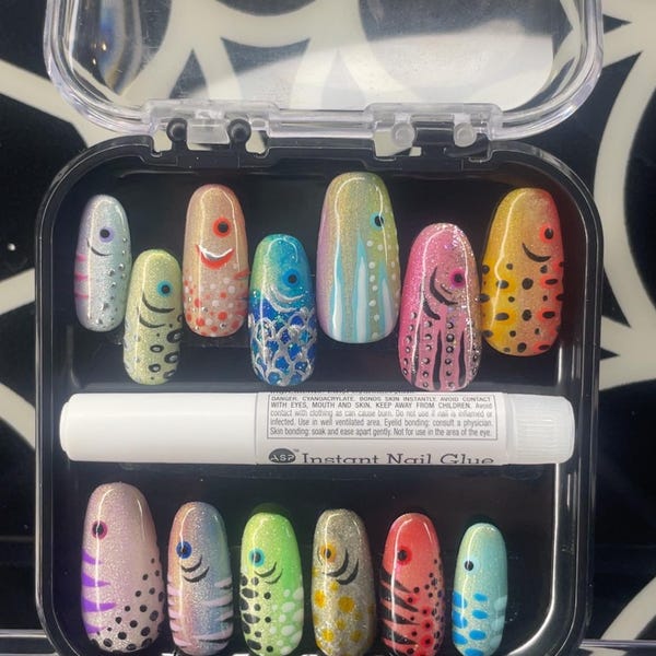 Fishing Lure Nails - Etsy