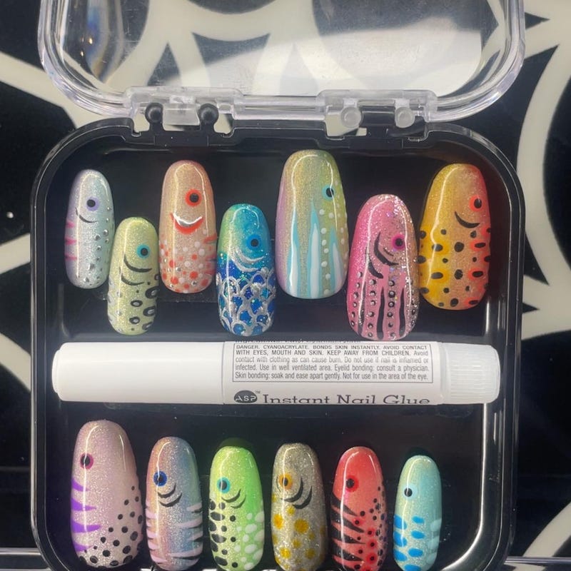 Fishing Lure Nails - Etsy