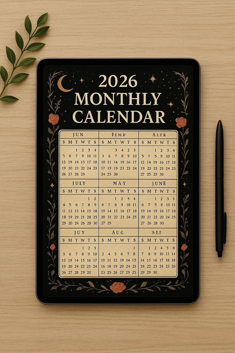 2026 Witchy Almanac: Moon Phase Tracker, Spell Journal (printable PDF ...