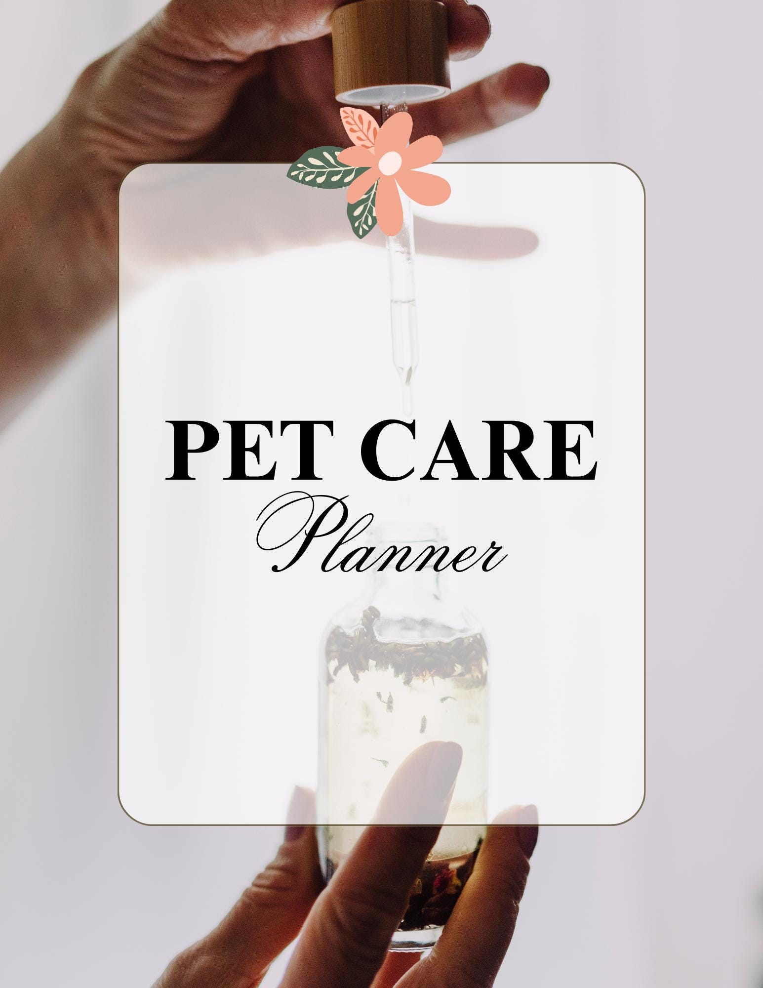 Digital Pet Care Planner | Printable & Canva Editable Pet Health ...