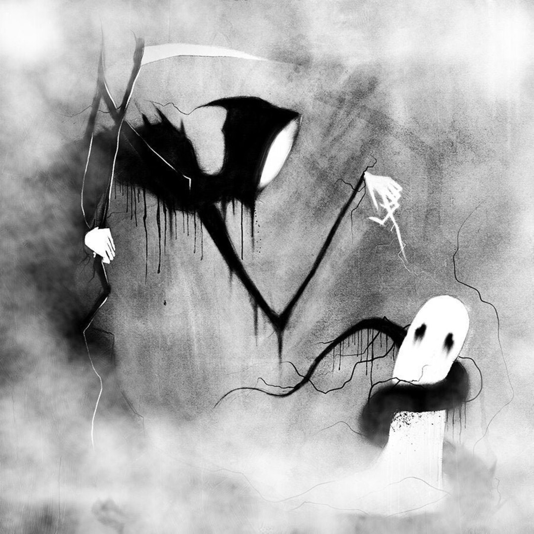 Ghost Meeting Its Maker Spooky Art Print, Creepy Halloween Wall Art - Etsy