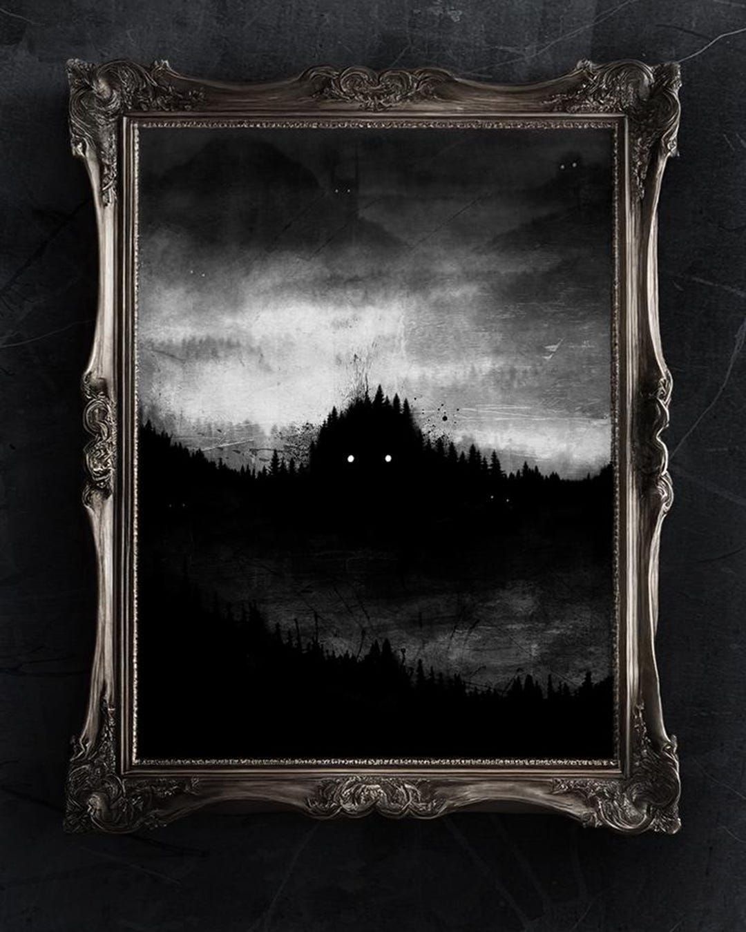Ethereal Hills Art Print: Creepy Ominous Nightmare Wall Decor - Etsy