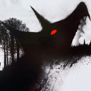 Wolf Wall Art Print, the Snarly Yow, Wall Art for Home, Folklore Art ...