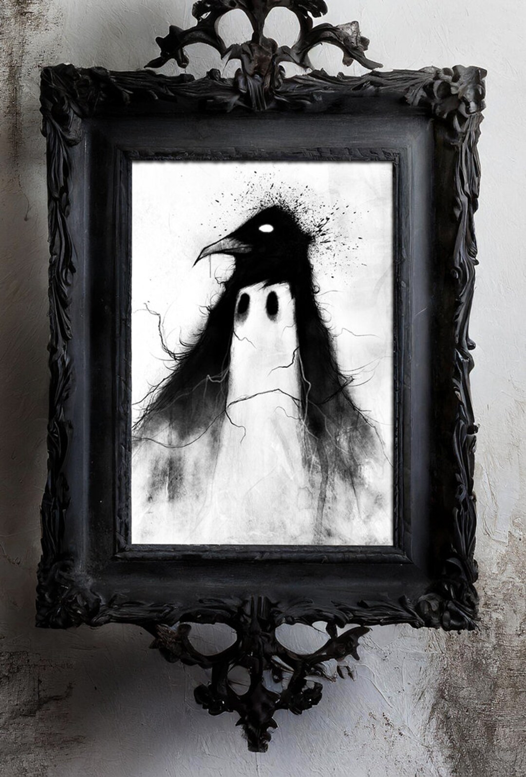 Framed Creepy Art Prints - 8inx 10in Dark Art - Horror Lover Gift Ideas ...