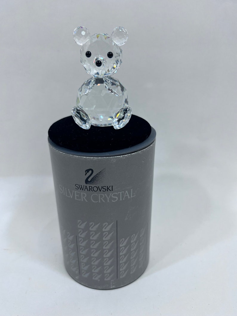 Vintage Swarovski Crystal Teddy Bear Crystal Figurine - Etsy
