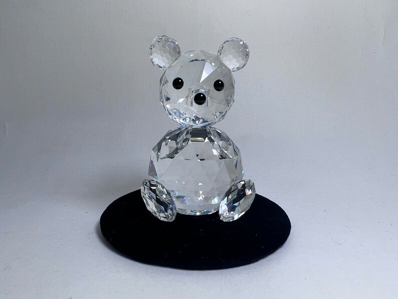 Vintage Swarovski Crystal Teddy Bear Crystal Figurine - Etsy